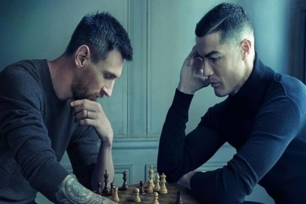 Advert Photo of Ronaldo, Messi Playing Chess goes Viral on Internet | Tech | Business | Economy