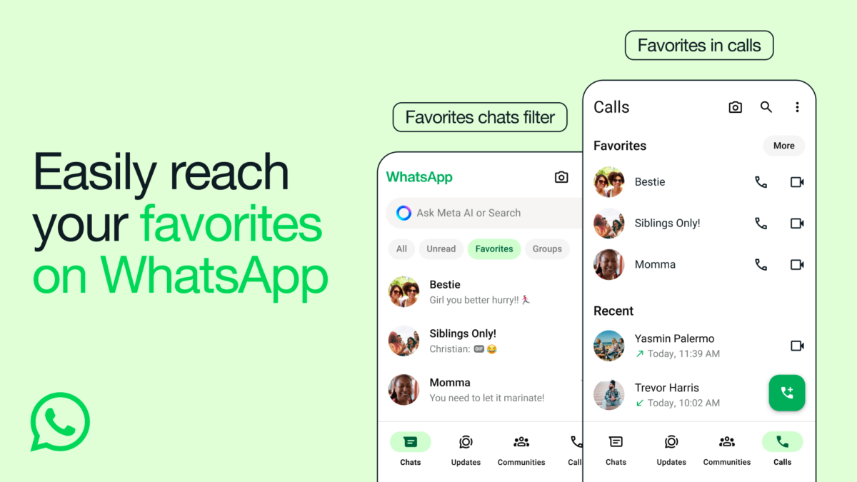 WhatsApp Launches ‘Favourites’ Feature for Easier Access to Key Contacts